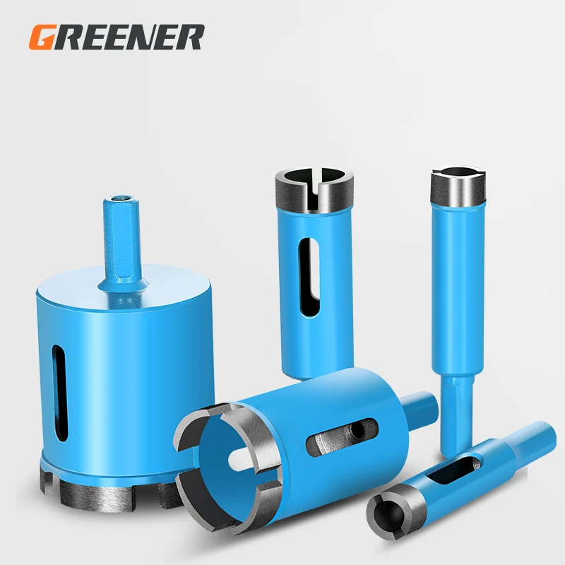 Greener Diamond Coated Hss Drill Bit Set Tile Marble Hole Saw Drilling ...