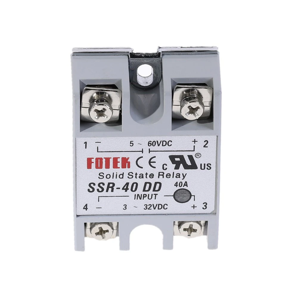 1pcs Ssr40dd Ssr-40dd Manufacturer 40a Solid State Relay ,input 3-32vdc Output 5-60vdc - Relays ...