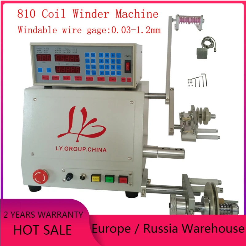LY 810 Coil Winding Machine Computer Automatic Wire Winder Dispenser ...