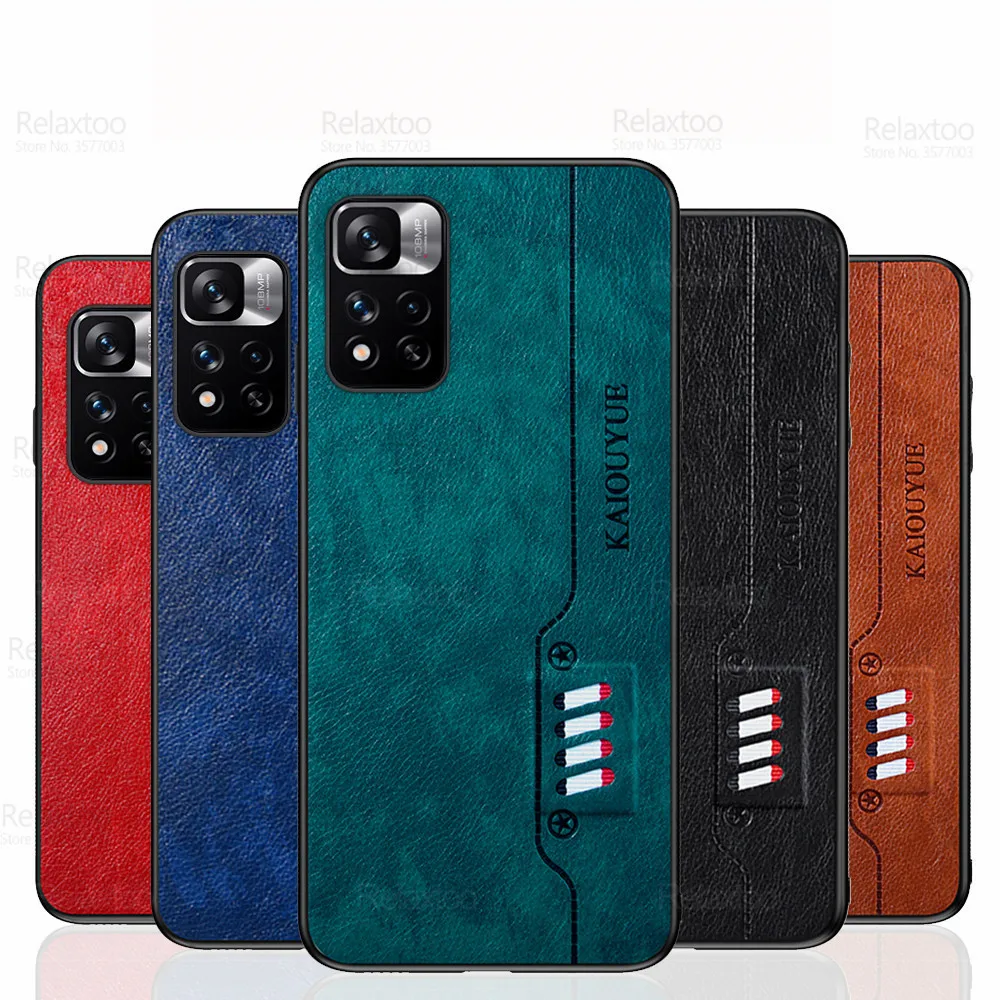 Luxury Leather Phone Covers For Xiaomi Poco M4 Pro Case Xiomi Pocco ...