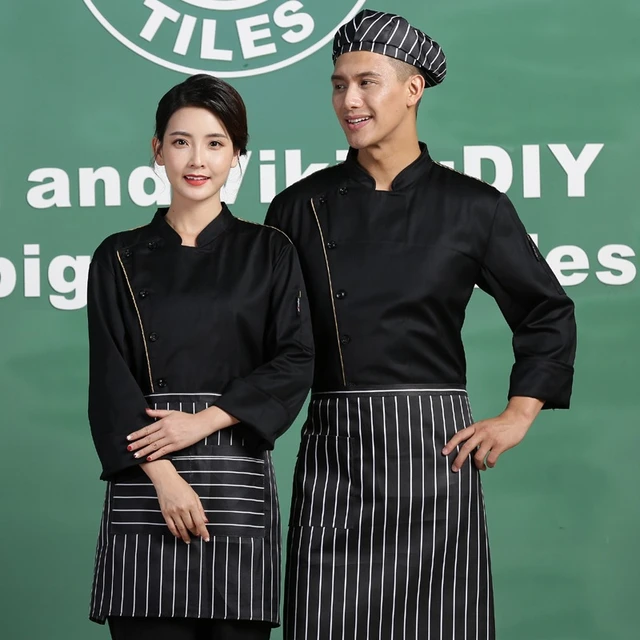 Veste De Chef De Restaurant Pour Femme Et Homme, Vêtement, 57% OFF