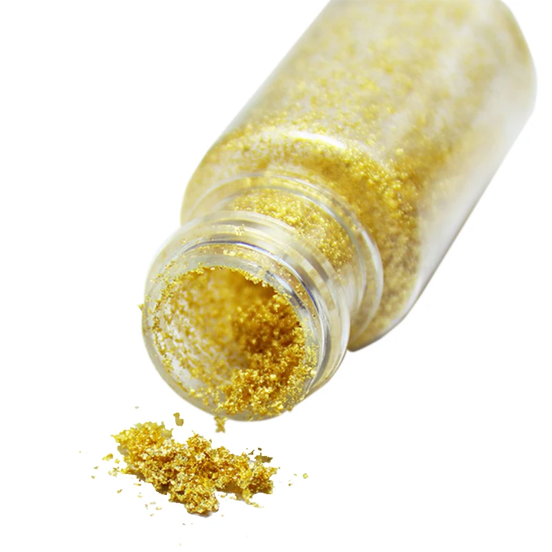 Essbare Gold Pulver Flocken Lebensmittel Grade Gold Silber Staub 0,1g ...
