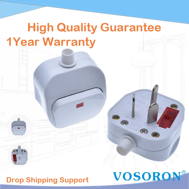 Australia Standard Power Switch Rewireable Plug With Fuse, Power Cord ...