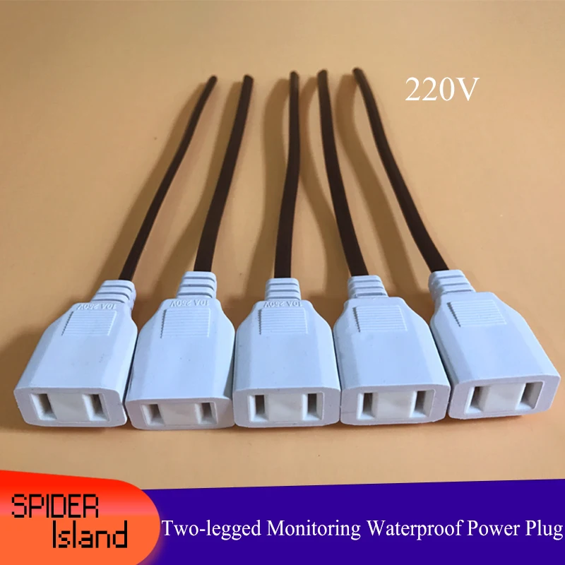 2 Hole Female Plug Monitoring Waterproof 20A Power Plug 2 Prong Female ...