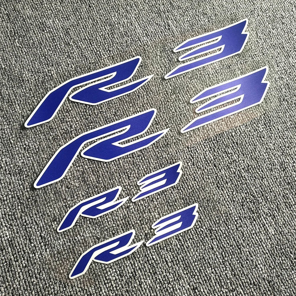 YZF R3 YZF-R3 YZFR3 Motorcycle Sticker Decal Helmet For YAMAHA Tank Pad ...