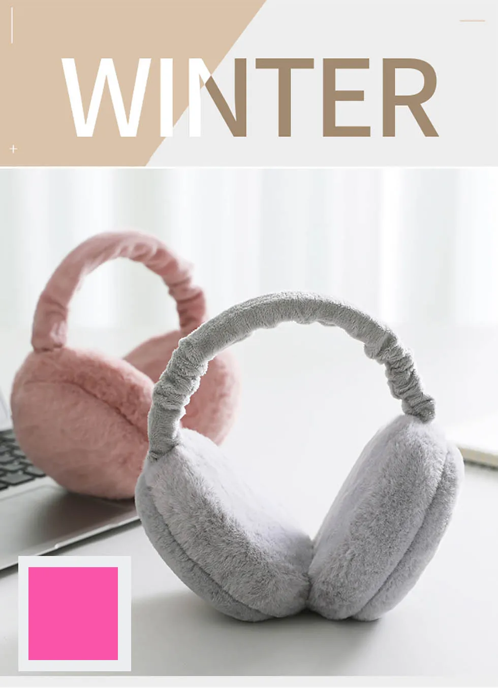 Calymel новые модные женские и девичьи меховые зимние ухо теплые ...