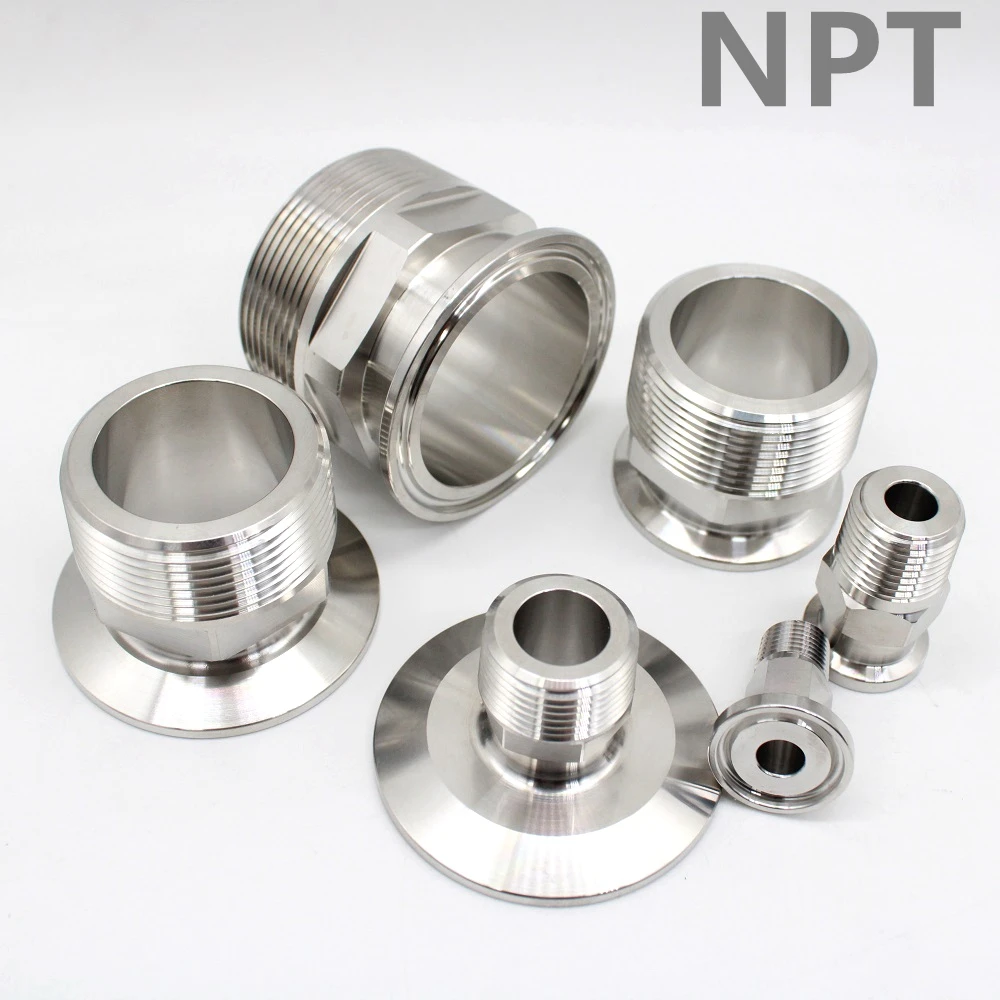 High Quality Tri clamp NPT Male adapter SS304 homebrew supply Fitting ...