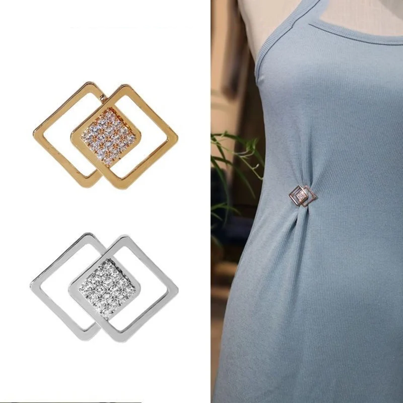 Fashion-Geometric-Brooch-Anti-glare-Fixed-Clothes-Brooches-for-Women ...