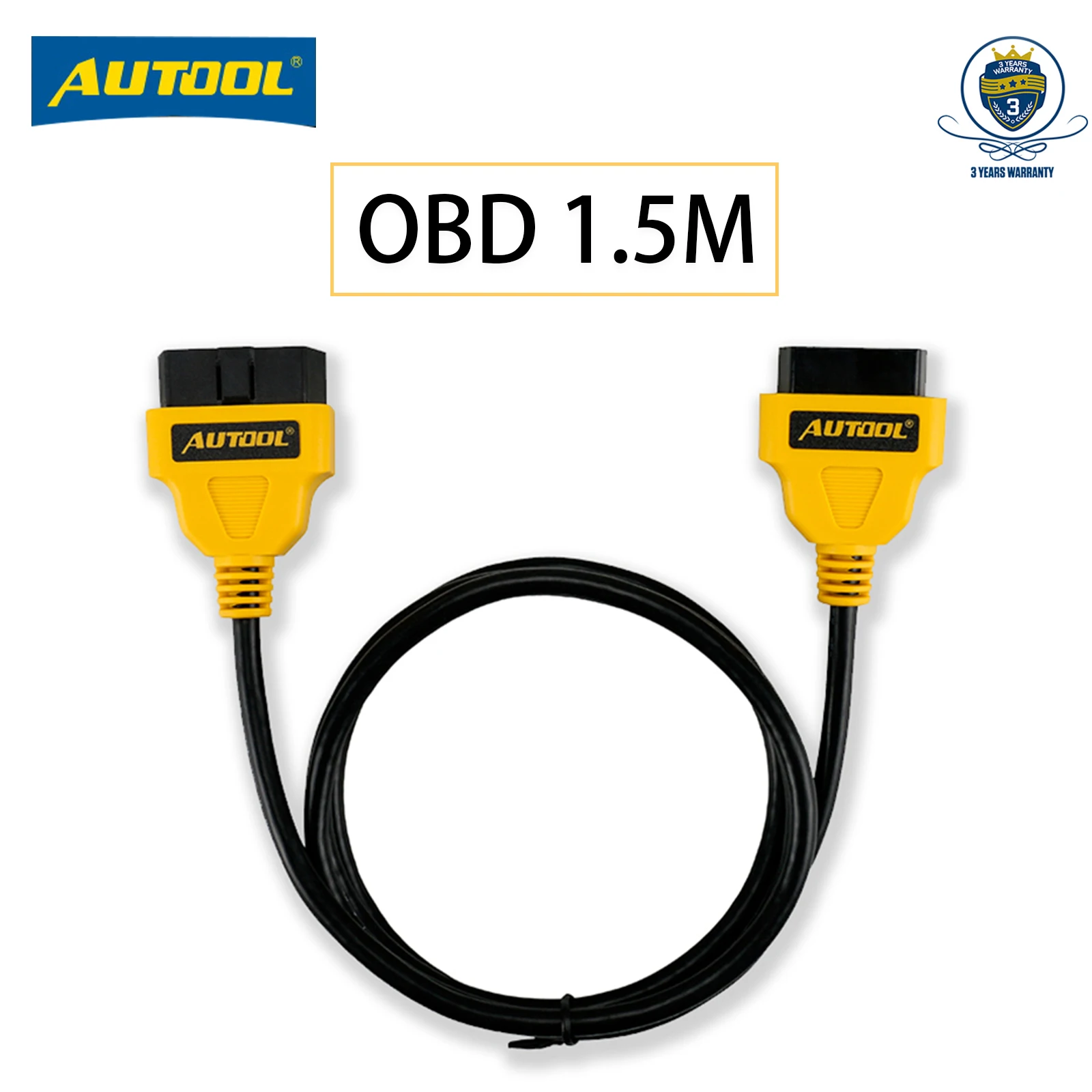 Autool 1.5m Obd2 16pin Extension Cable Car Obd Connect Extend Adapter ...