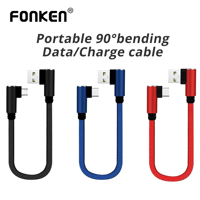 25Cm-Usb-Type-C-Cable-Portable-Micro-Usb-Charger-Cable-Charging-for ...