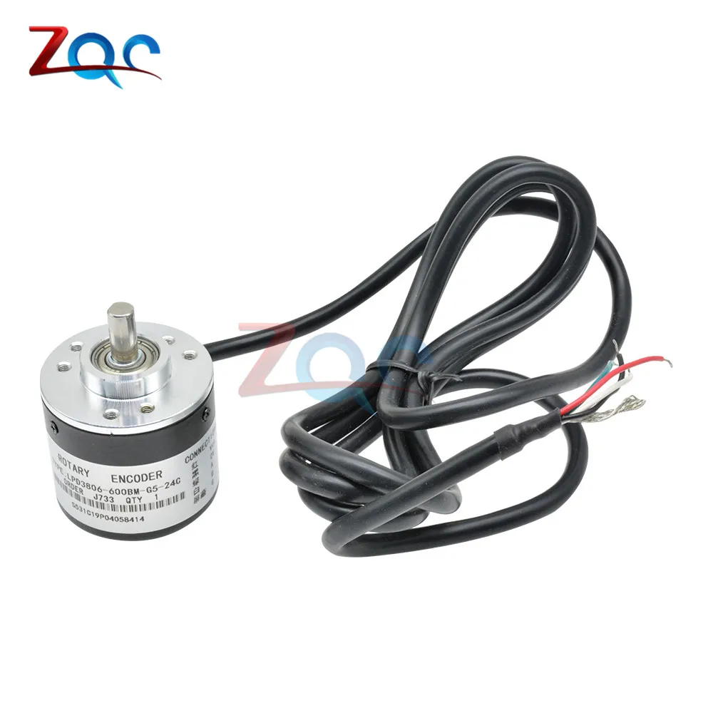 360P/R 600P/R Encoder DC 5V-24V Encoder 360p 600p Incremental Rotary AB ...