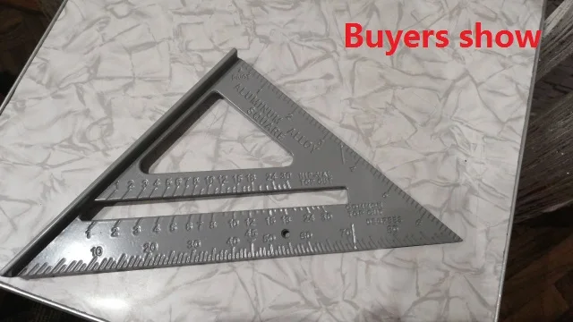 7 Inch Speed Square Metric Measuring Ruler Carpenter Triangle Angle ...