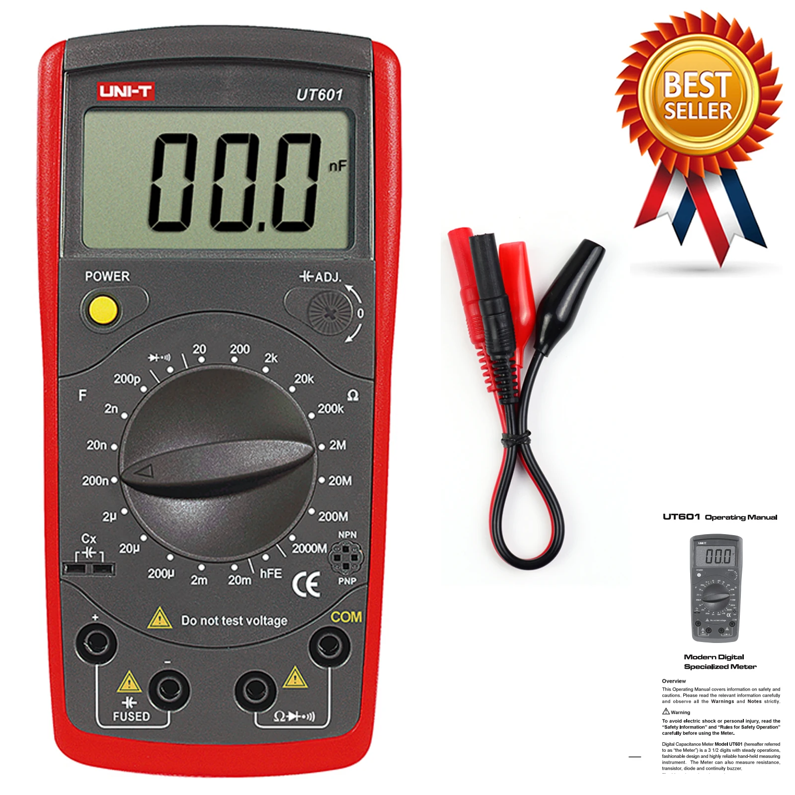UNI-T-UT601-Multimeter-Modern-Professional-Capacitance-Meters-Ohmmeters ...