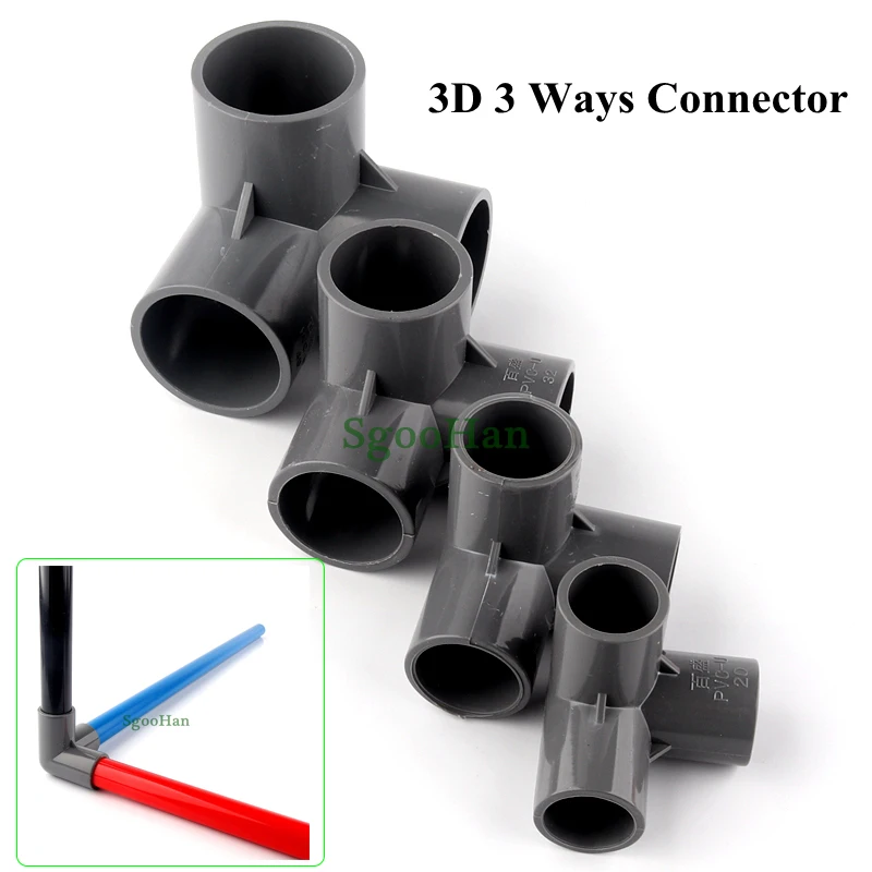2-50-Stuks-3-Manier-Hydrocultuur-Planten-Frame-Fittings-Pvc-Pijp ...