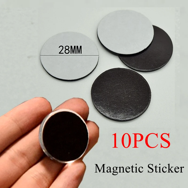 DIY 10 PCS Set 23mm/28mm Round Magnetic Sticker Fit Glass Cabochon 25mm ...