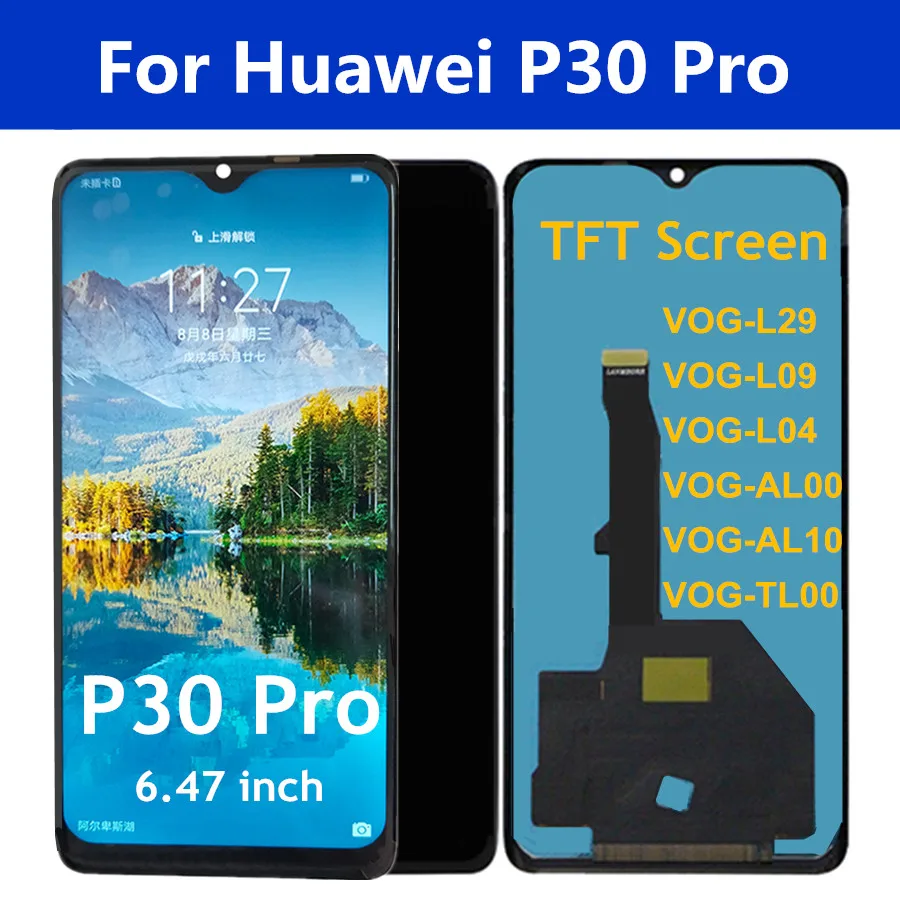 Pantalla LCD TFT de 6,47 pulgadas para Huawei P30 Pro, montaje de ...