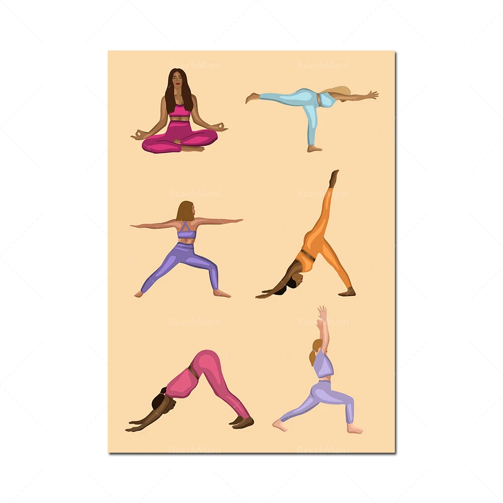 Yoga Poses Paintings