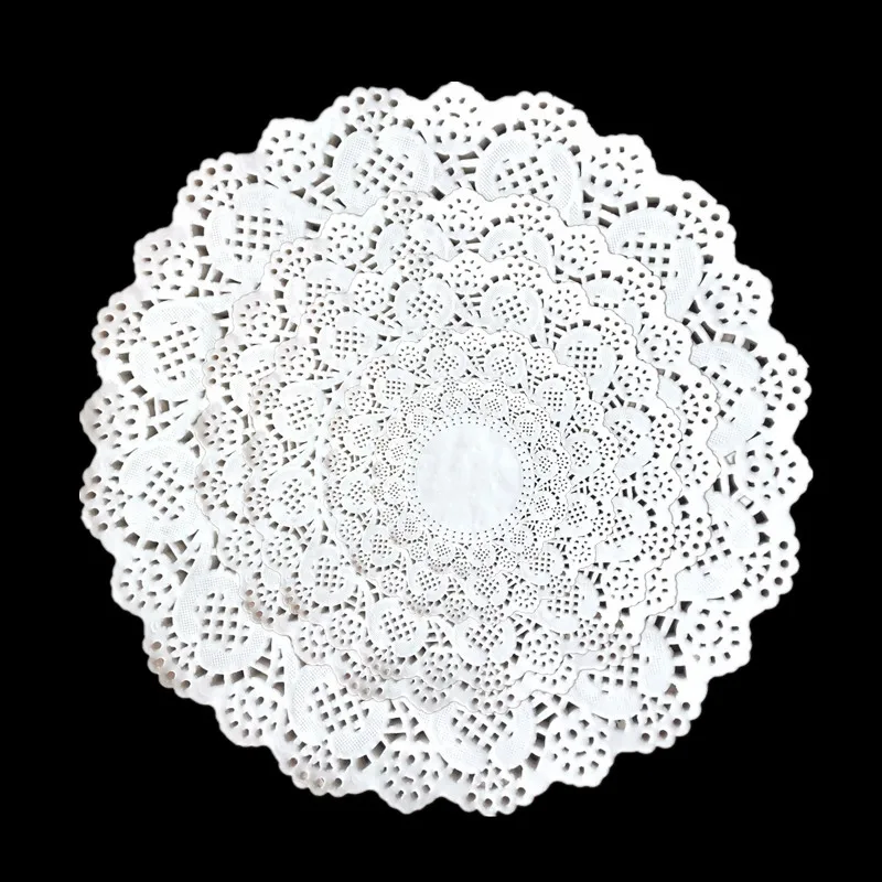 50PCS 3.5inch -13.5inch Assorted Sizes Round Paper Lace Table Doilies ...