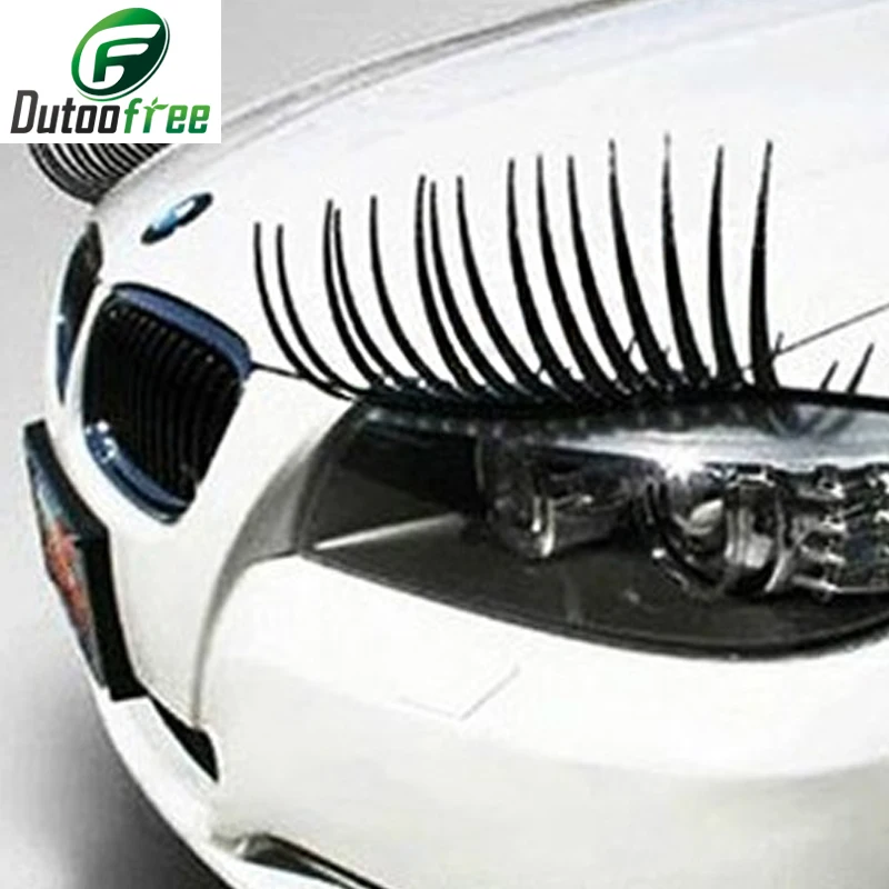 3d Charming Black False Eyelashes Fake Eye 2pcs Lash Sticker Car ...