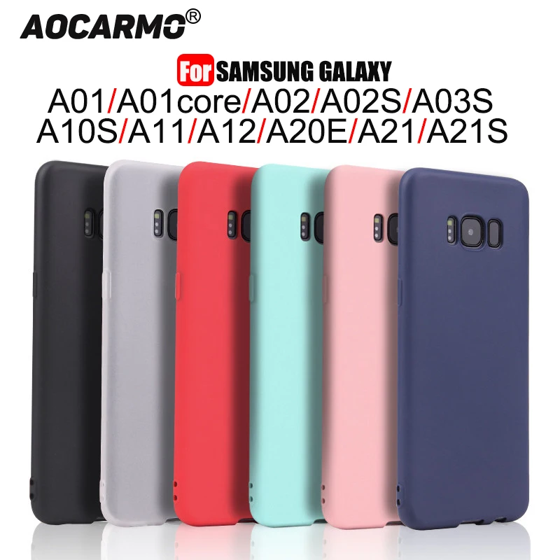 Capa de silicone flexível para celular samsung, capinha fosca macia, à prova de choque, galaxy ...