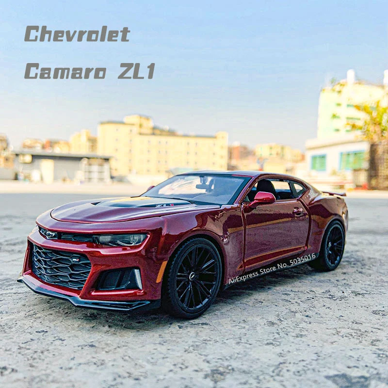 Maisto 1:24 2017 Chevrolet Camaro Zl1 Dark Red Alloy Super Toy Car Die ...