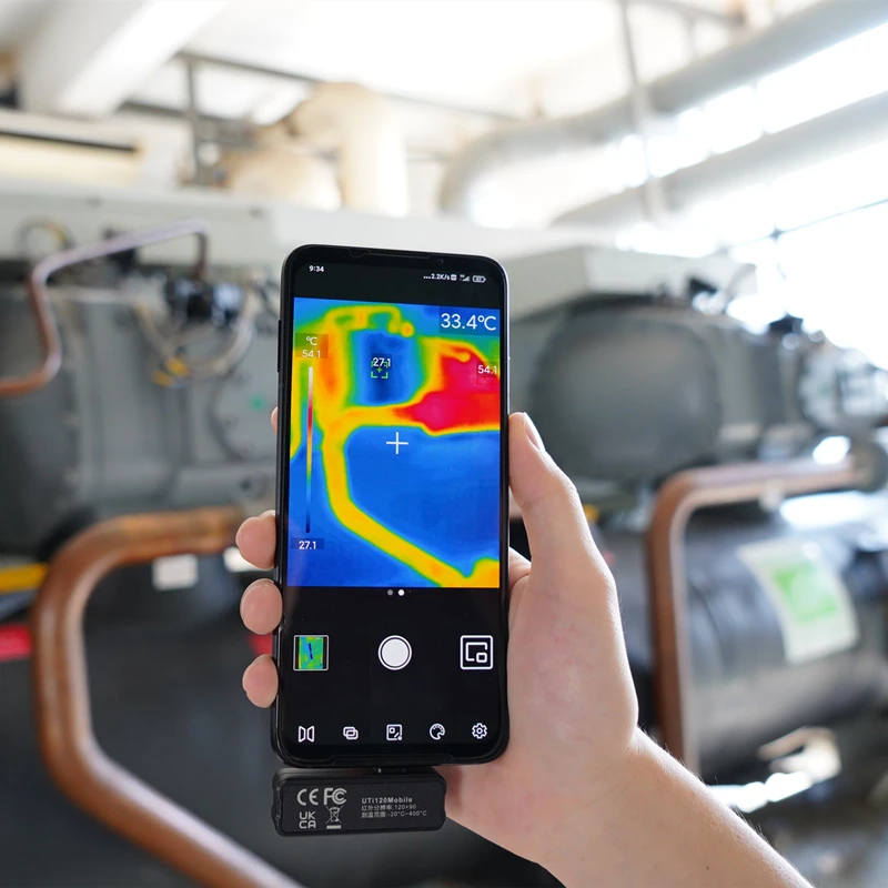 Uni-t Uti120 Mobile Thermal Imager For Android Phone Ip65 25hz ...