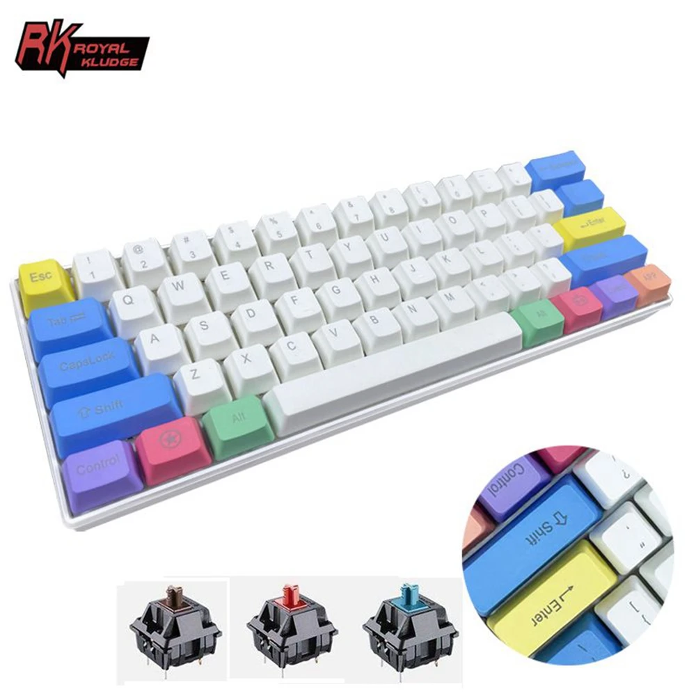 RK61 PBT Keycaps Wireless Gaming Mechanical Keyboard Dual Mode ...