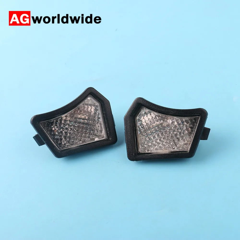 Luz de cortesía para espejo de puerta delantera, lente de lámpara para ...