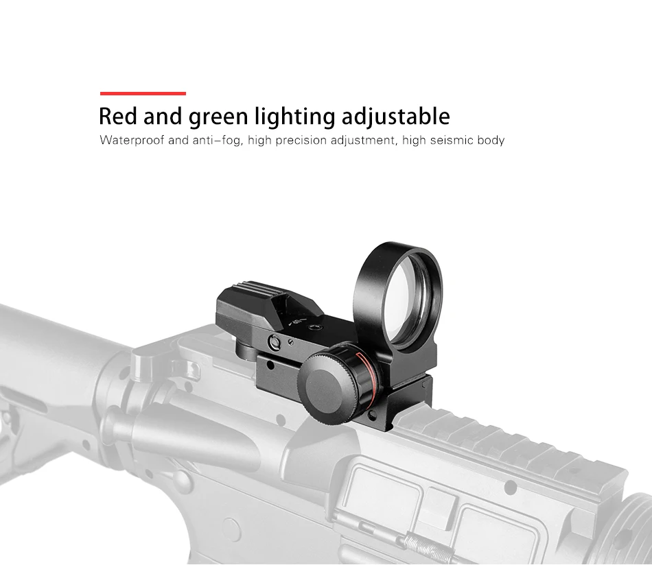 Air Gun Red dot Tactical Hunting Holographic 4 Reticle 22mm Rail Geen ...