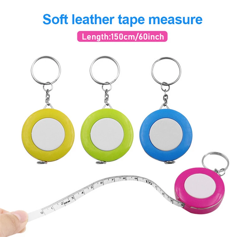 Candy-Color-Keychain-Tape-Measure-1-5-M-60inch-Mini-Portable-Pull-Ruler ...