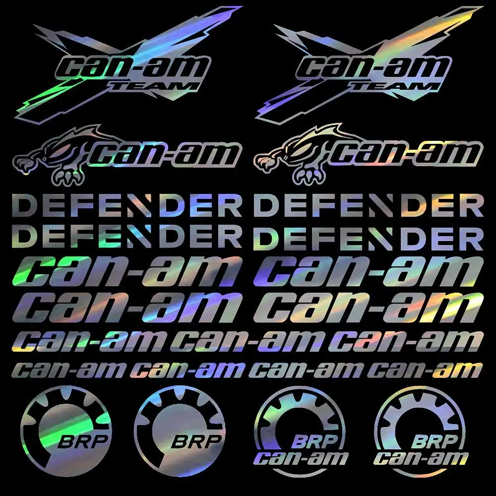 Kit For Can-am Canam Team Brp Defender Sticker Quad 23 Pieces - Car ...