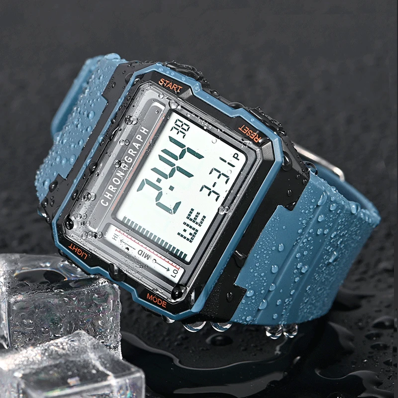 SYNOKE Men Sport Mlitary Watch 5ATM impermeabile movimento giapponese ...