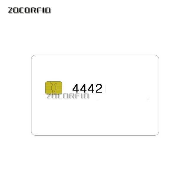 100Db/Tétel Üres Pvc Sle-4442 Ic Kártya/Iso7816-3 Sim Contact Card ...