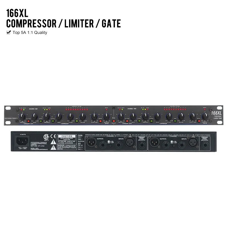 166xl Professional Compressor Limiter Anti-howling High-precision Dual ...