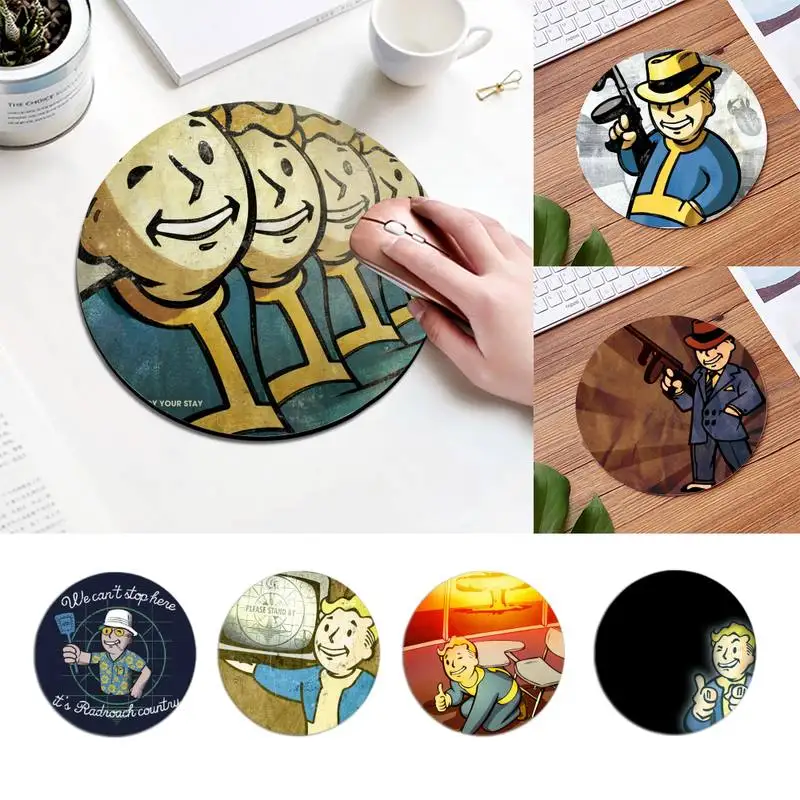 Fallout 76 Keyboards Mat Gaming Mousepad Desk Mat Comfortable Round ...