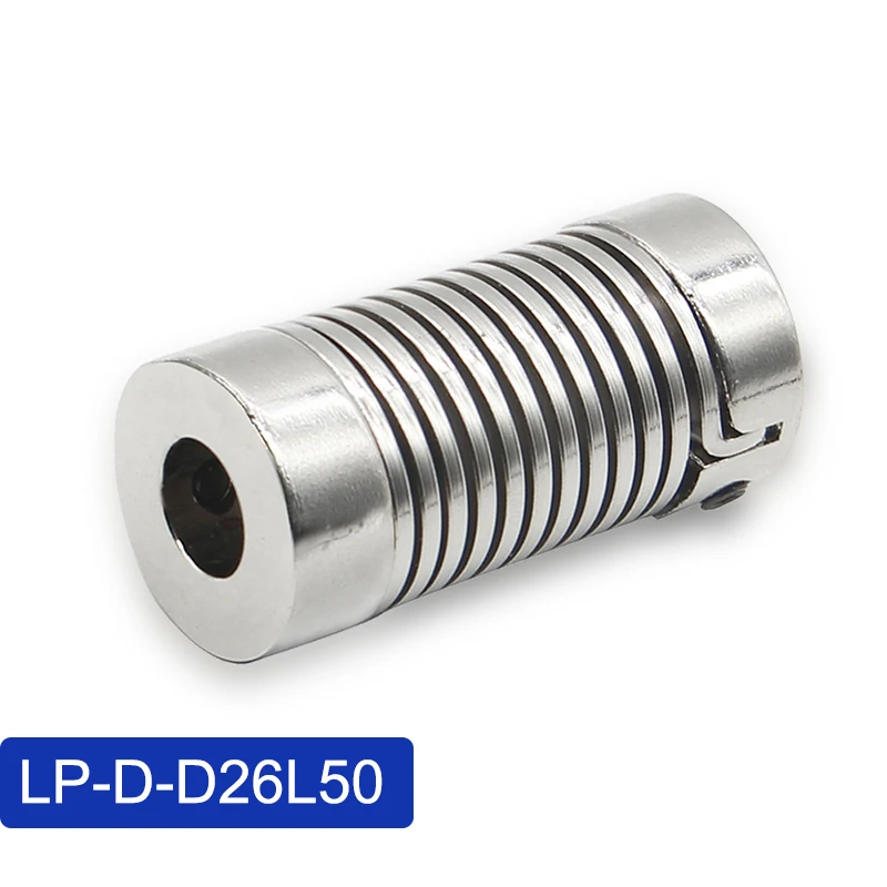 Cloweit 스프링 커플러 D26l50 아연 합금 플렉서블 모터 샤프트 로터리 엔코더 커플 링 6mm 티몬