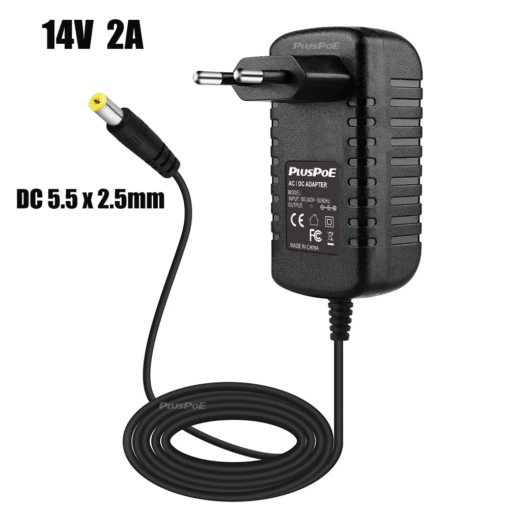 14V-2A-AC-100V-240V-Converter-Adapter-DC-14V-2A-2000mA-Power-Supply-EU ...