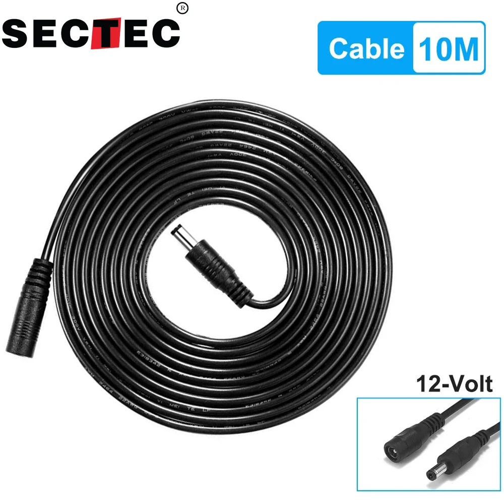 SECTEC-DC12V-Power-Extension-Cable-2-1-5-5mm-Power-Adapter-Cord-Home ...