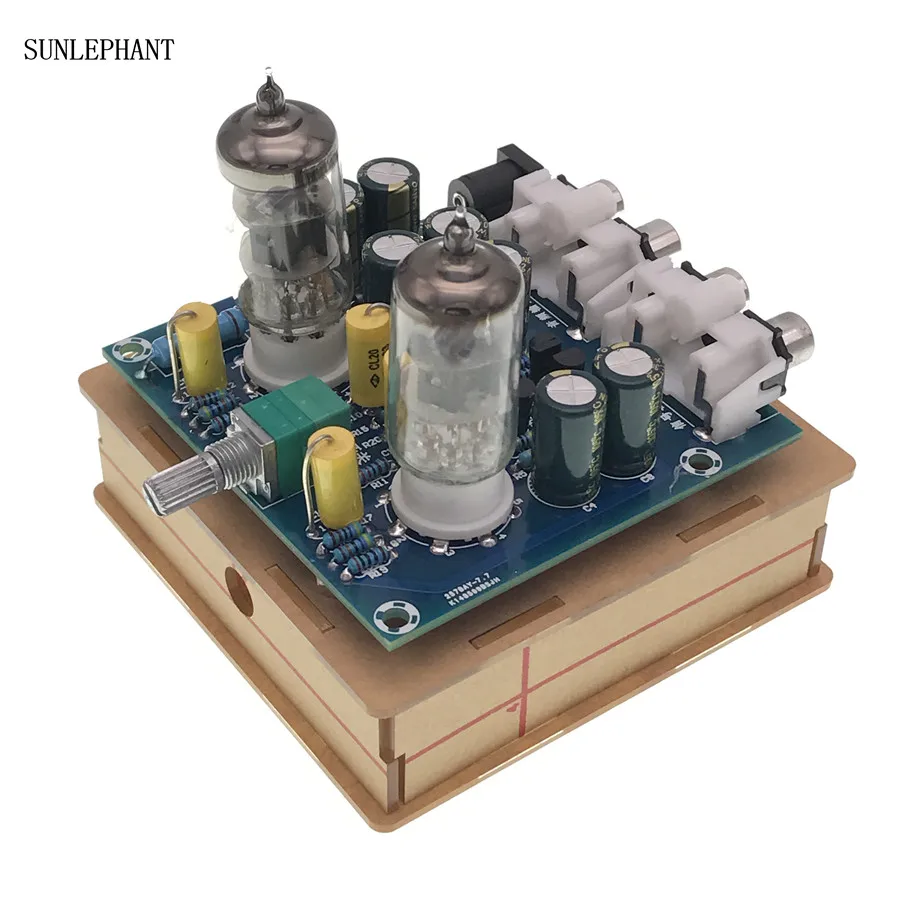 Tube-6J1-Preamp-Board-Module-Preamplifier-Kit-DIY-Acrylic-DIY-Case ...