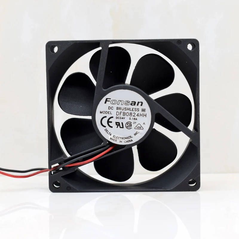 Original 8025 DC24V DFB0824HH 8cm 0.18A PIX525 firewall cooling fan ...