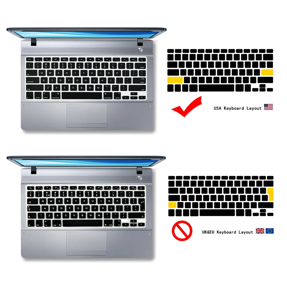 Clavier,Housse de protection de clavier en Silicone pour Macbook Air 13 ...