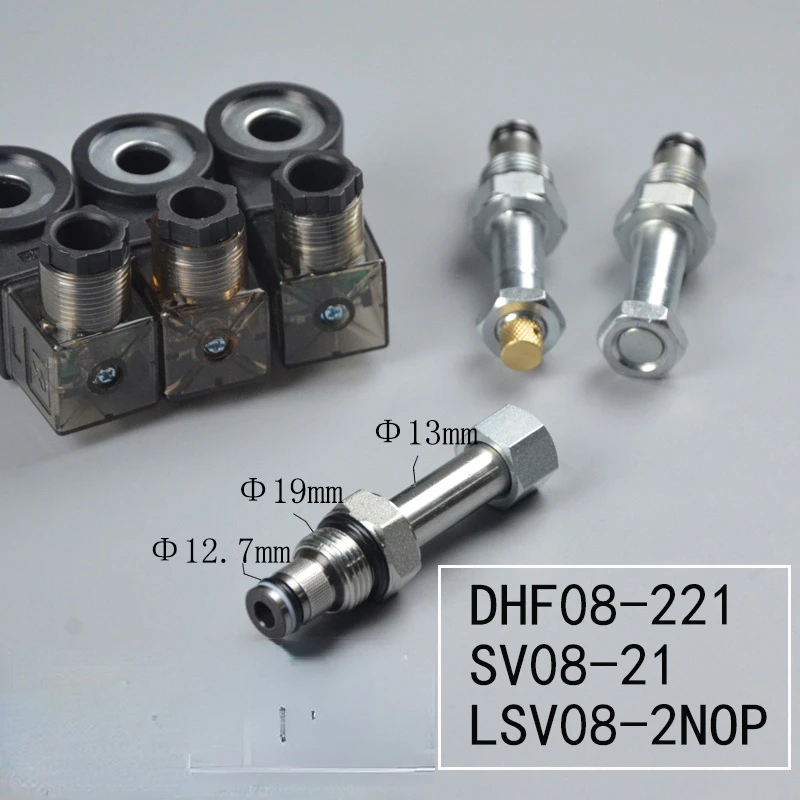 Two-position Two Normally Open DHF08-221 Hydraulic Threaded Cartridge Solenoid Directional Valve ...