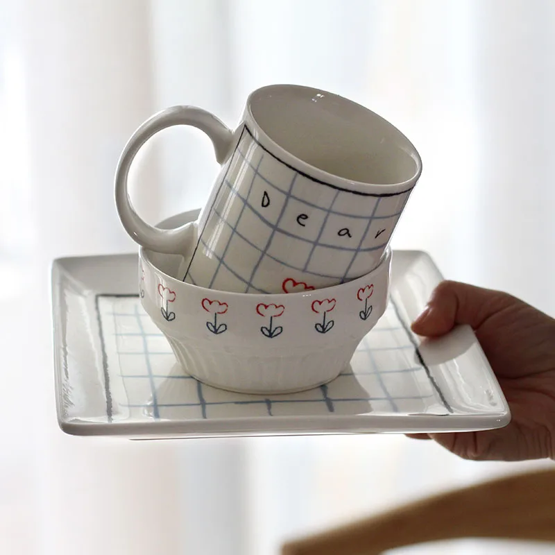 Mug Nordic Cute Flower Shaped Cup Dessert Cups Breakfast Milk Cup For ...