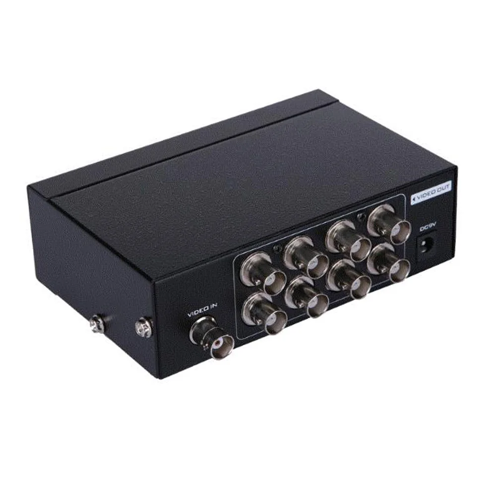 Active BNC video splitter converter CCTV DVR Composite Video 1X4/1X8 ...