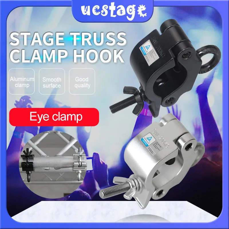Eye-Clamp-360-Degree-Wrap-Around-Truss-Clamp-200kg-Load-Aluminium-Light ...