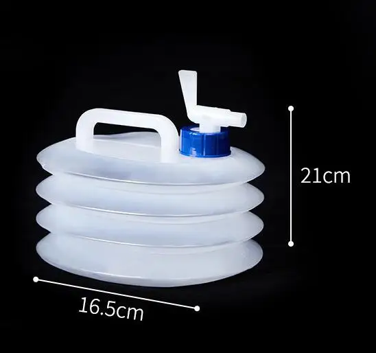 3L-15L Outdoor Collapsible Water Bag Camping Foldable Water Containers Drinking Multifunction ...