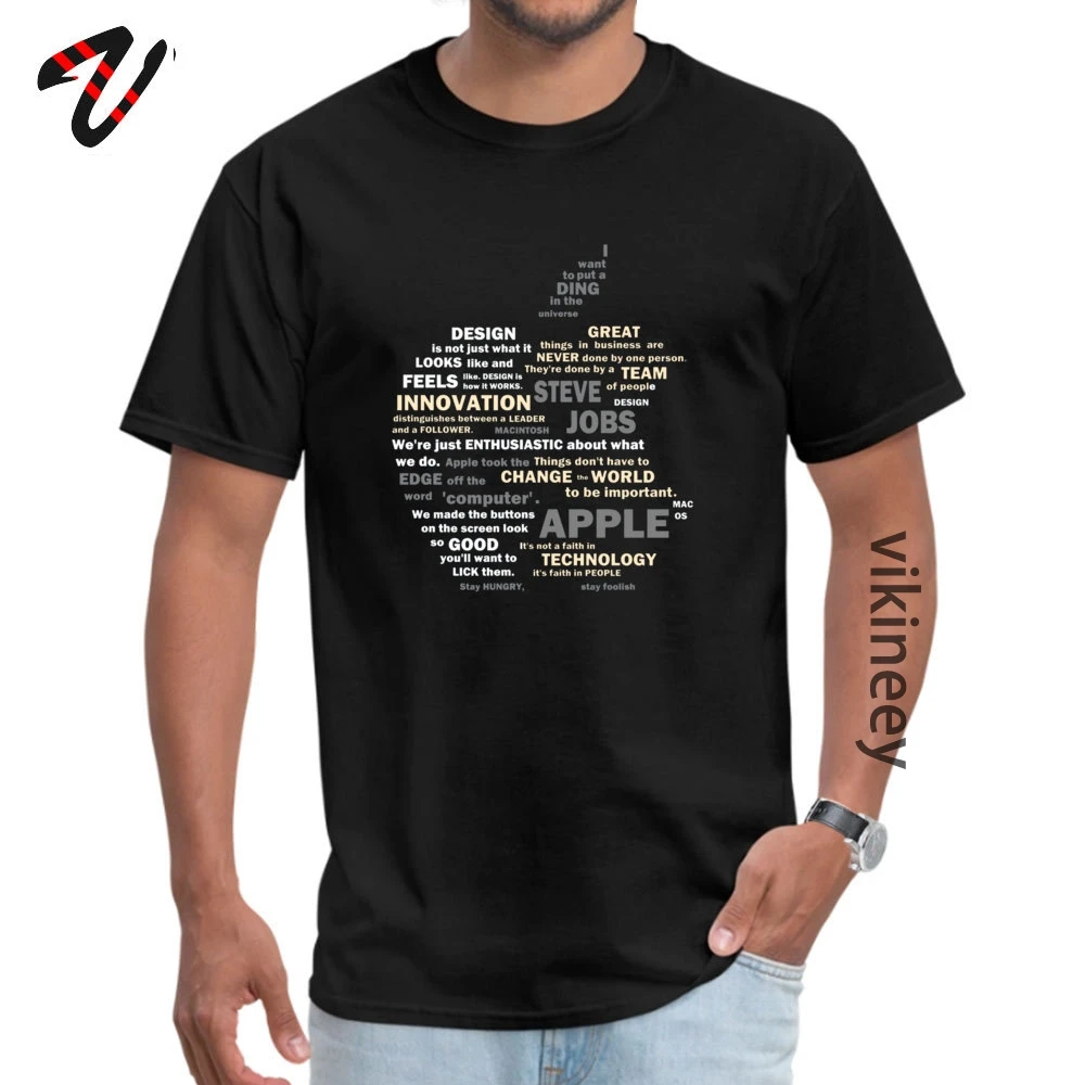 Apple Quote Wordcloud Text Letter Print New Tops Shirt Europe Brand New ...