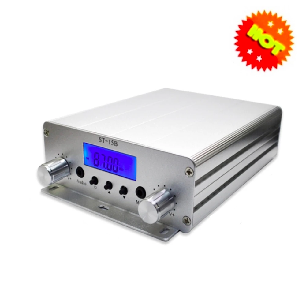 15w Fm Broadcast Transmitter St-15b Stereo Pll Radio Station 87mhz ...