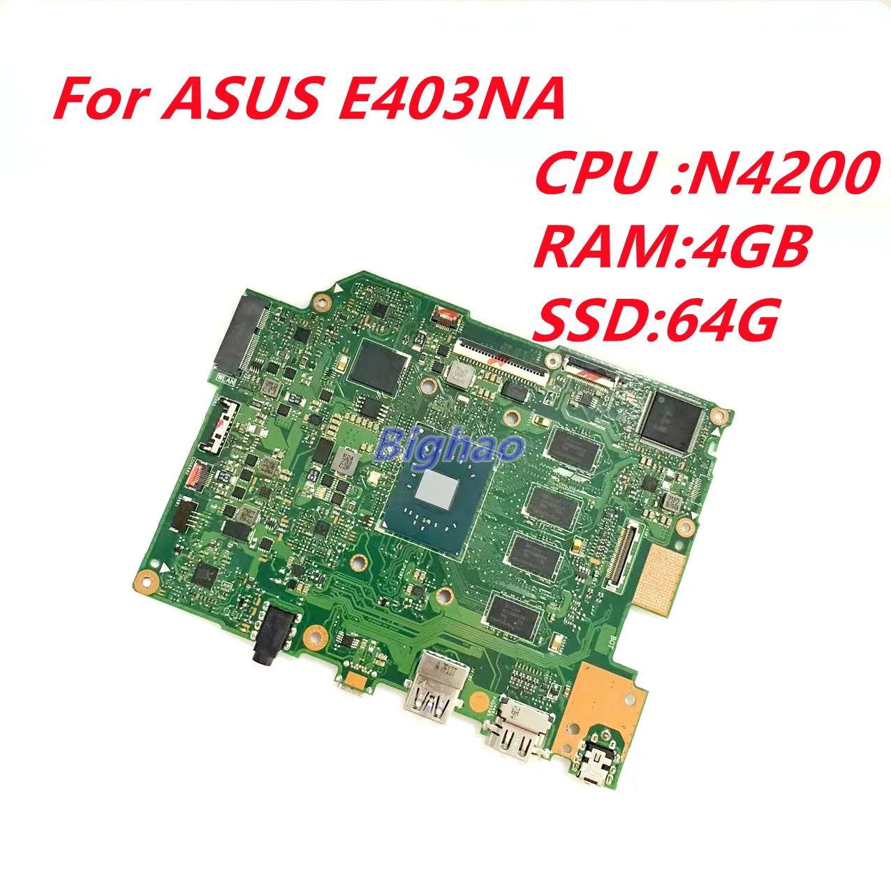 For Asus E403 E403n E403na E403nas Laptop Motherboard With N4200 Cpu 4g ...