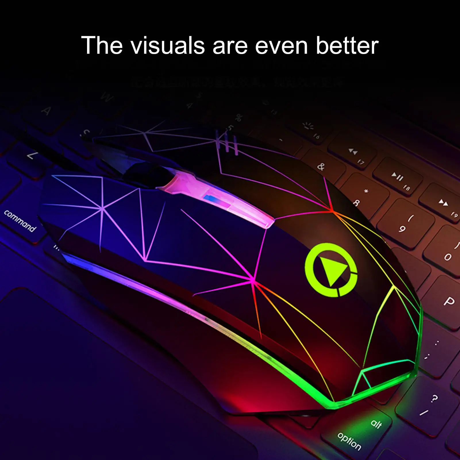 G6 1200 Dpi Ergonomic Optical Mouse Colourful Light Wired Backlight ...